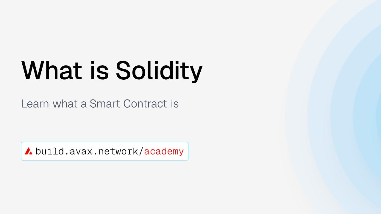 What Is Solidity Avalanche Builder Hub